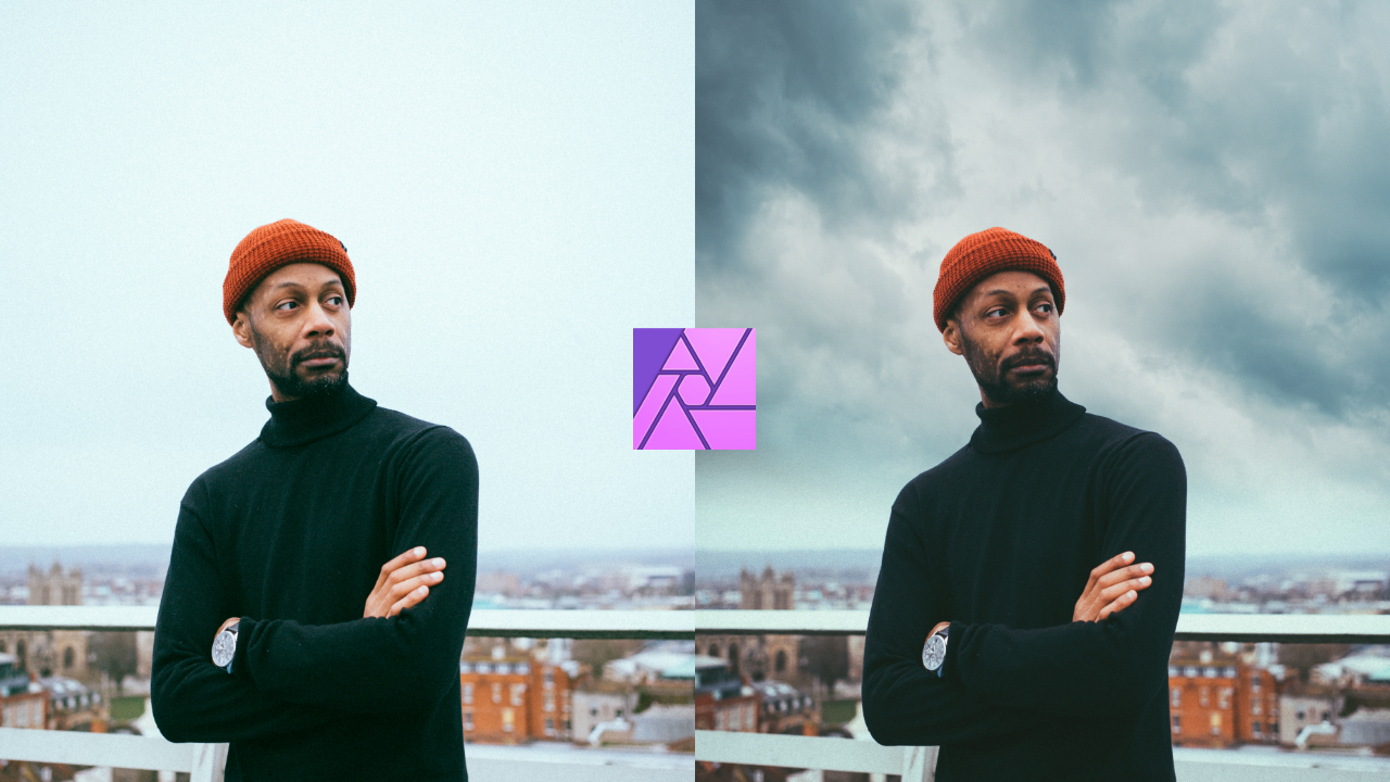 AFFINITY PHOTO TUTORIAL: REPLACE THE SKY FOR DRAMATIC PORTRAITS